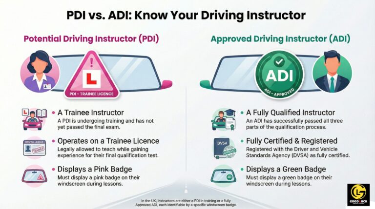 Difference between ADI and PDI Driving Instructor - Goodluck Driving School